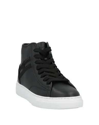 Hogan Soft Leather High-top Sneakers - Black