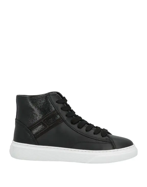 Hogan Soft Leather High-top Sneakers - Black