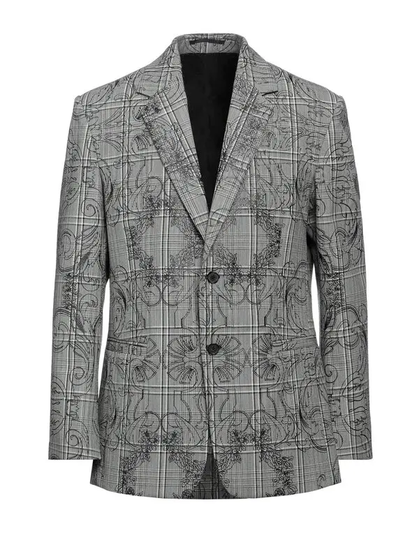 Versace Suit Jacket Size Virgin Wool, Cotton, Cupro