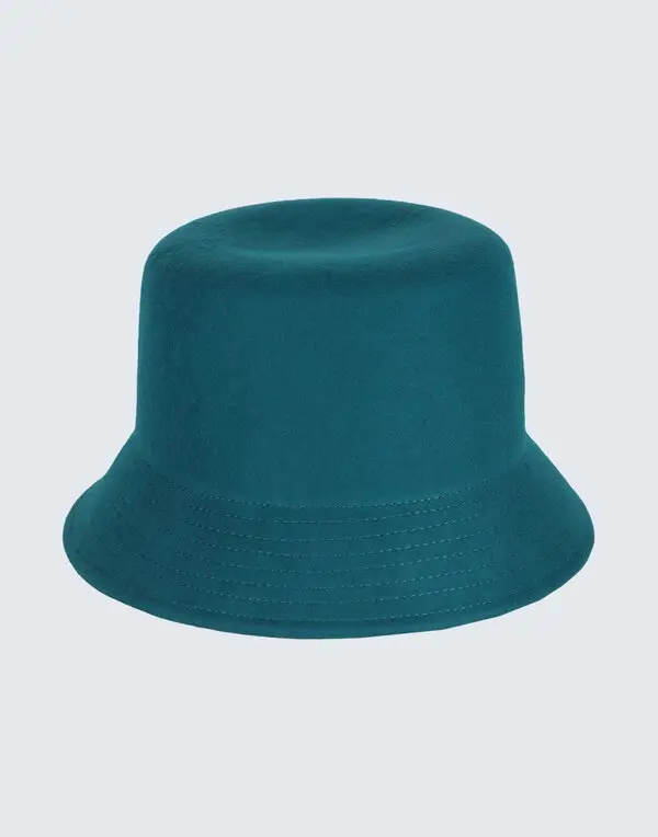 Borsalino Felted Wool Bucket Hat - Green