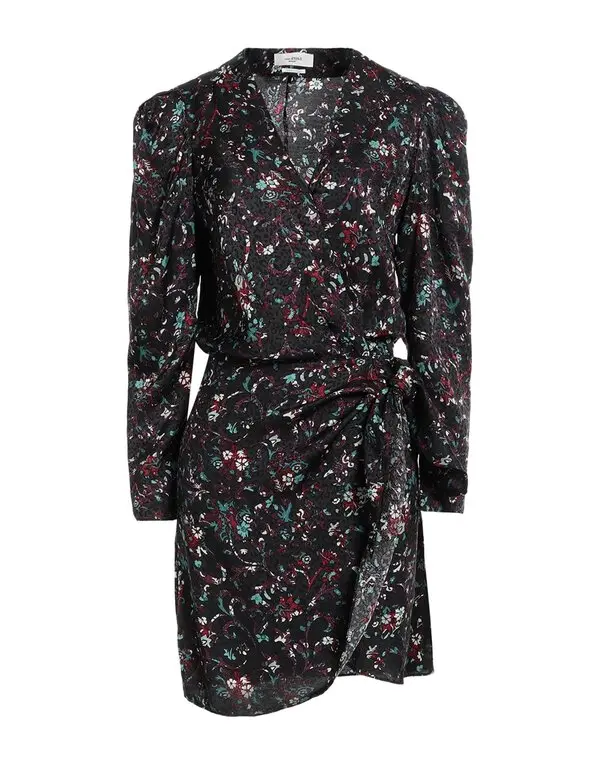 MARANT ETOILE Mini Dress Viscose Rayon Silk - Black