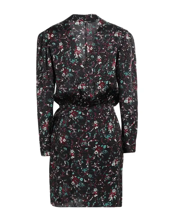 MARANT ETOILE Mini Dress Viscose Rayon Silk - Black