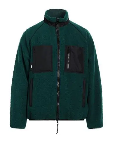 MSGM Jacket In Acrylic And Polyester - Deep Jade