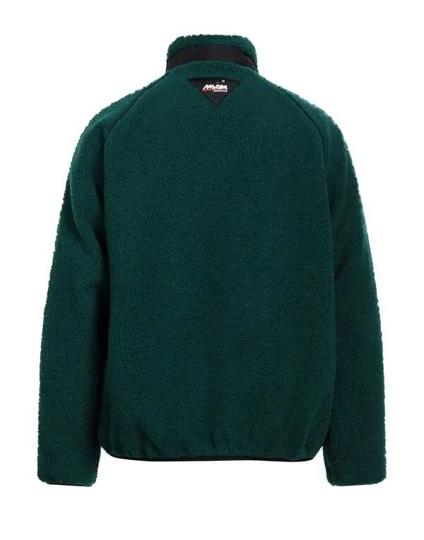 MSGM Jacket In Acrylic And Polyester - Deep Jade