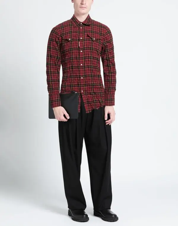 Dsquared2 Shirt Brick Size Cotton, Elastane