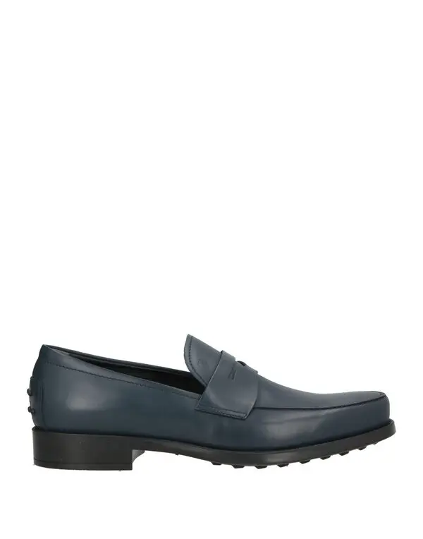 TOD'S Leather Loafers - Navy