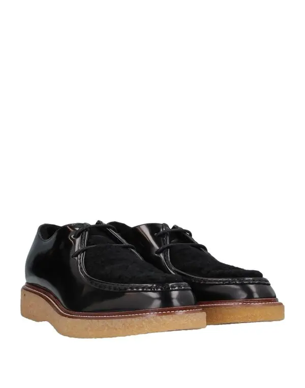 TOD'S Lace-up Shearling-lined Leather Shoes
