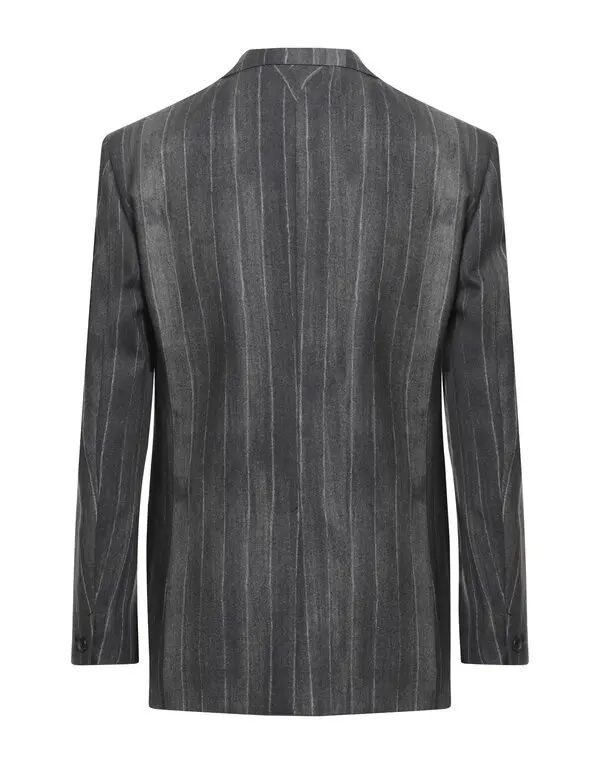 Versace Striped Virgin Wool Blazer