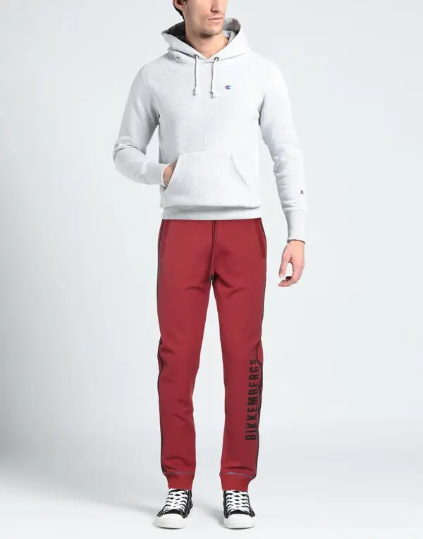 BIKKEMBERGS Pants Brick Size Polyester, Elastane - Red