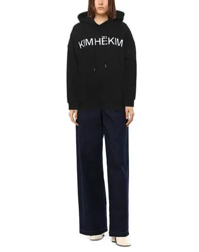 KIMHEKIM Cotton French Terry Sweatshirt - Black