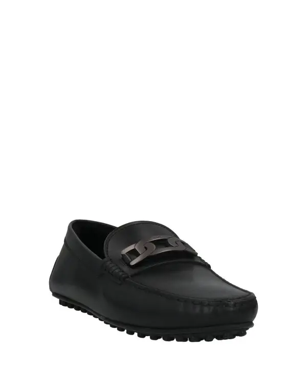 TOD'S Leather Loafers With Shearling Lining