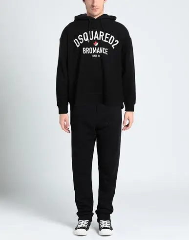 Dsquared2 Cotton Fleece Sweatshirt - Black