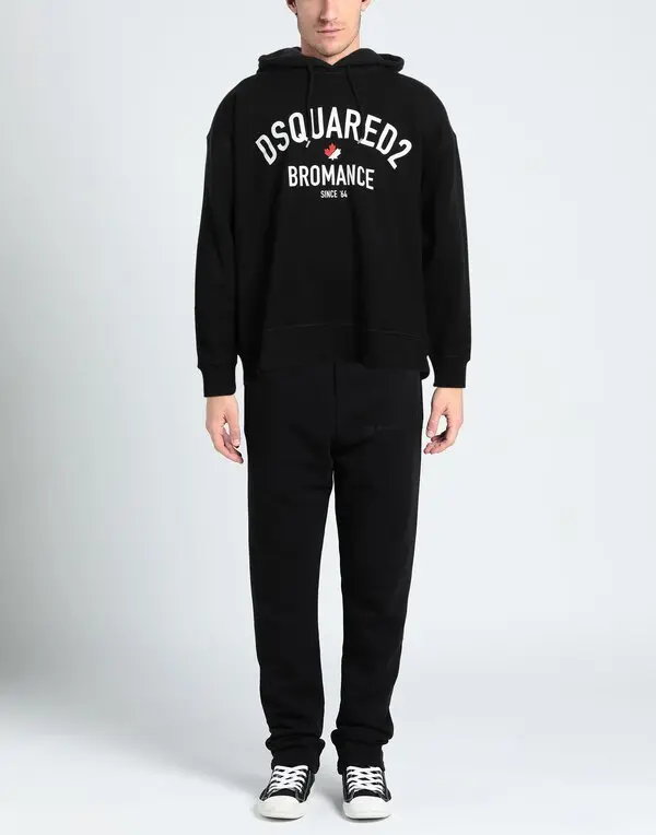 Dsquared2 Cotton Fleece Sweatshirt - Black