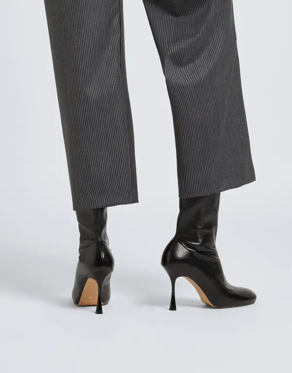 8 BY YOOX Grain Stretch Ankle Sock Boots