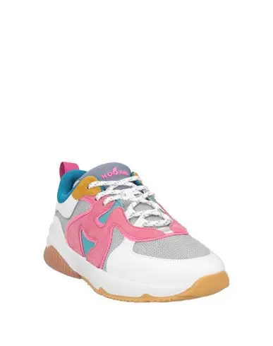 Hogan Low-top Sneakers In Leather And Techno Fabric - Grey