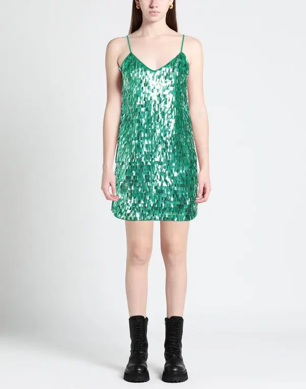 Pinko Mini Sequinned Dress - Green
