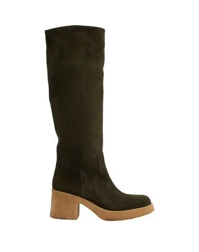 8 BY YOOX Split Leather Boots - Green