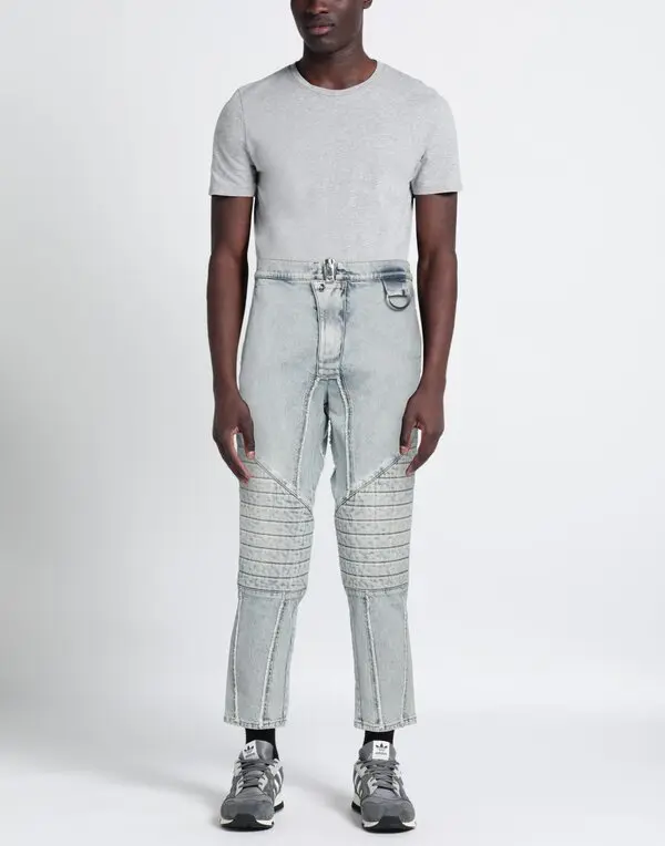 Balmain Tapered Jeans With Embellishment - Blue