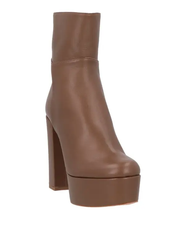 ILIO SMERALDO Ankle Boots In Soft Leather - Brown