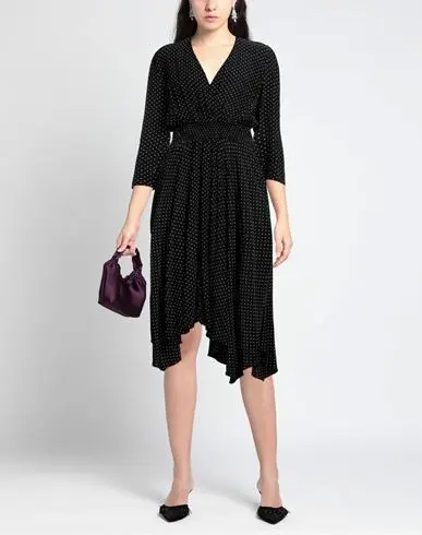 Maje Midi Viscose Dress - Black