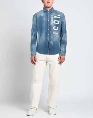 Dsquared2 Denim Shirt Size Cotton, Elastane