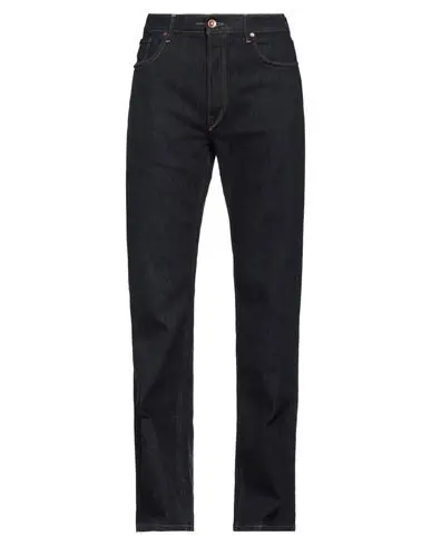 HANDPICKED Straight-leg Jeans With Leather Trims