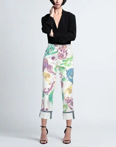 Versace Straight-leg Jeans With Signature Print