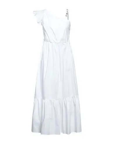 Pinko Midi Flared Dress With Appliqués