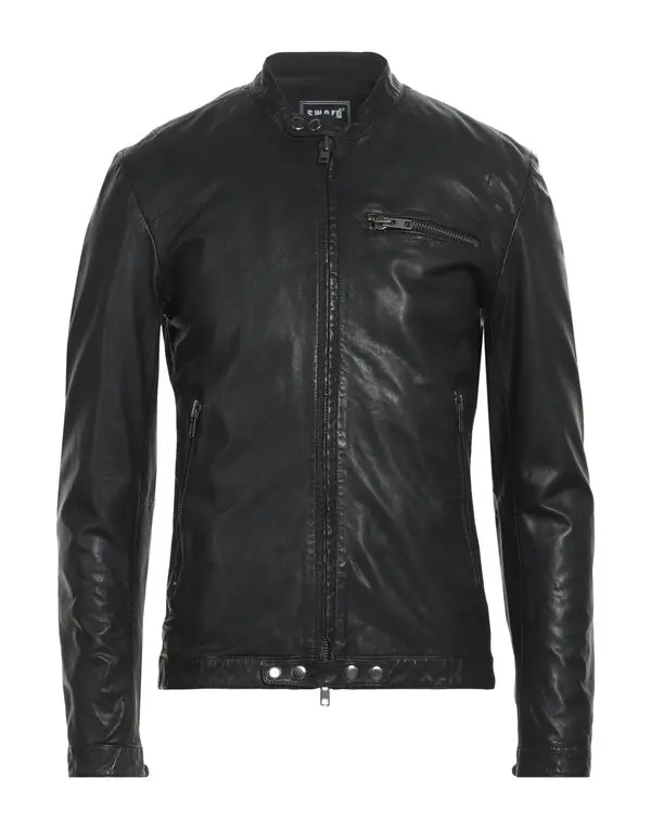 SWORD 6644 Jacket Size Soft Leather - Black