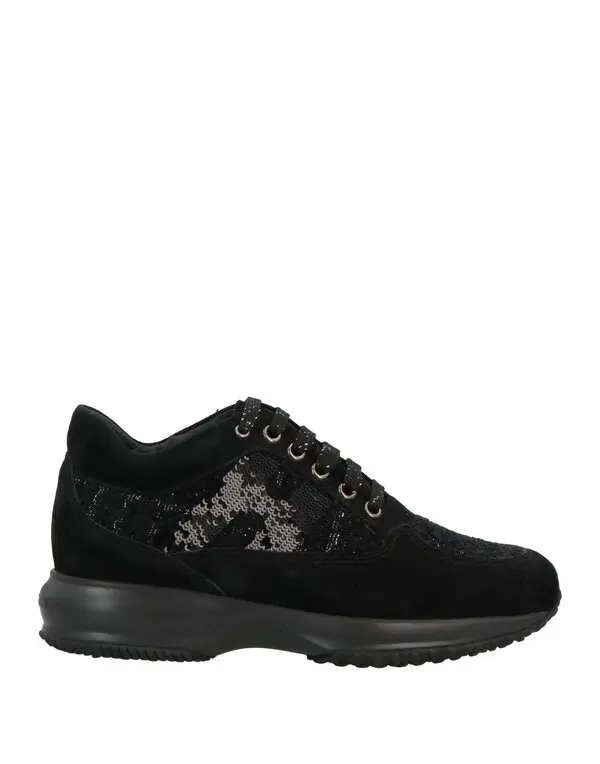 Hogan Sneakers Size Soft Leather, Textile Fibers