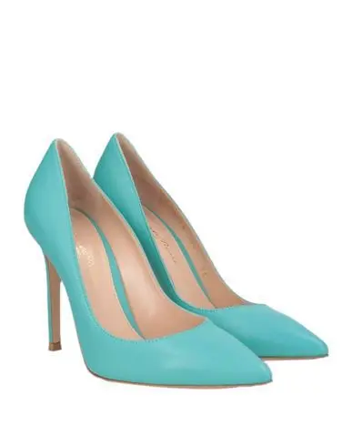 GIANVITO ROSSI Pumps In Leather - Blue