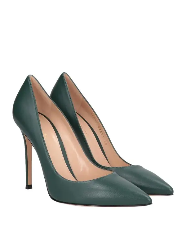 GIANVITO ROSSI Pumps In Leather - Green