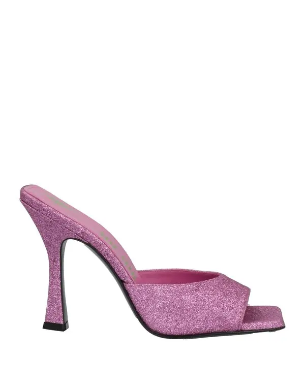 Attico Glittered Textile Fibers Sandals