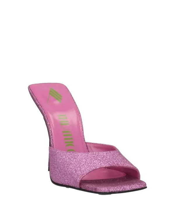 Attico Glittered Textile Fibers Sandals
