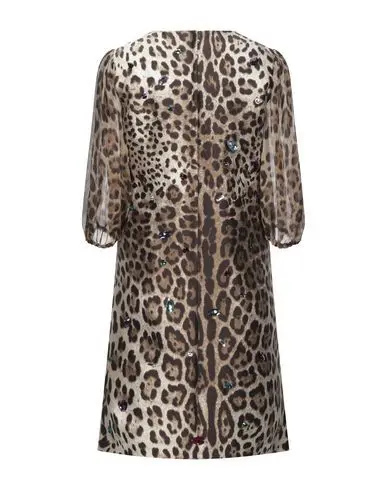 Dolce & Gabbana Mini Dress With Leopard Print