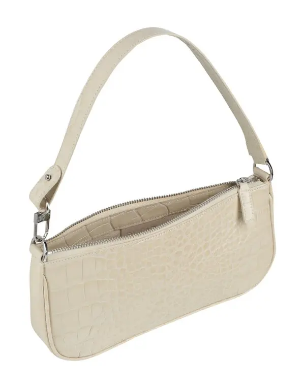 By Far Cow Leather Baguette Bag - White