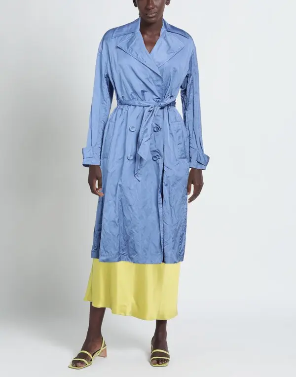 MANILA GRACE Overcoat & Trench Coat - Blue