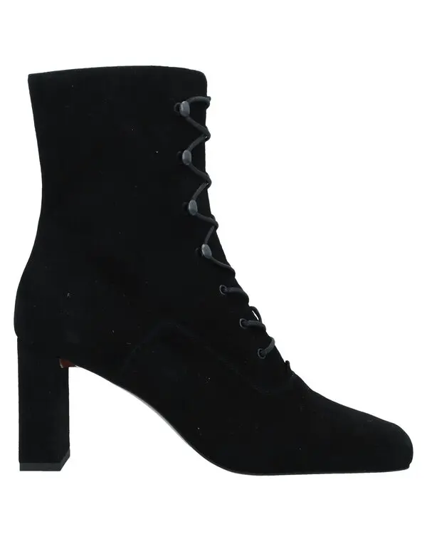 By Far Leather Lace-up Ankle Boots