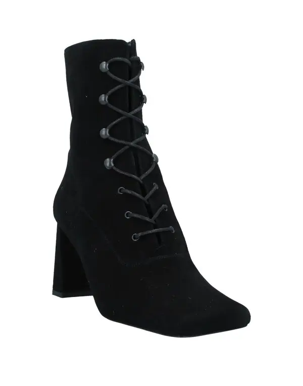 By Far Leather Lace-up Ankle Boots