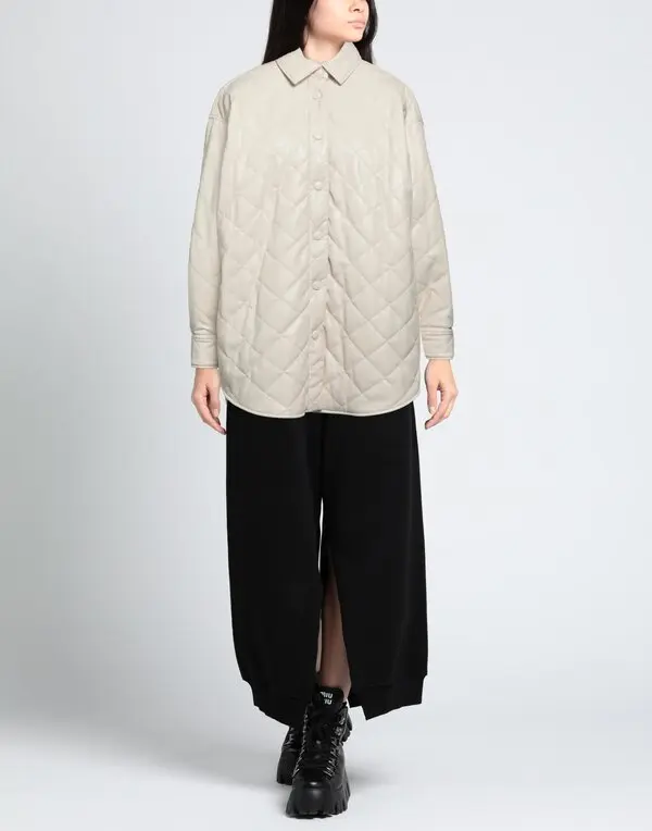 MSGM Quilted Overshirt - White