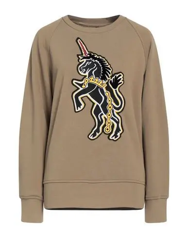 Neil Barrett Crewneck Sweatshirt With Appliqués - Beige