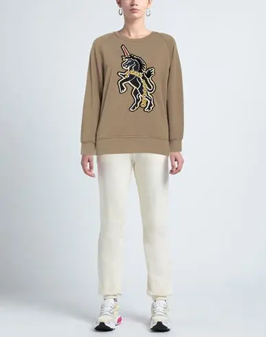 Neil Barrett Crewneck Sweatshirt With Appliqués - Beige