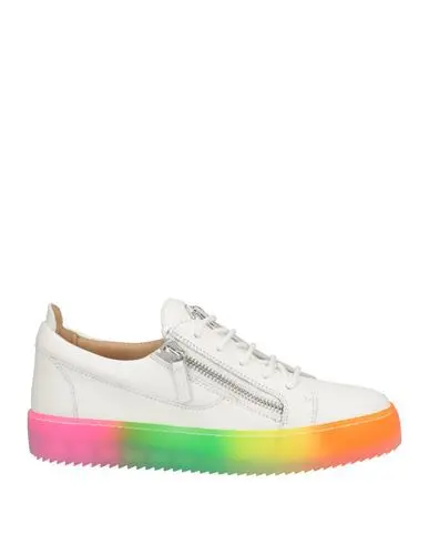 GIUSEPPE ZANOTTI Low-top Leather Sneakers - White