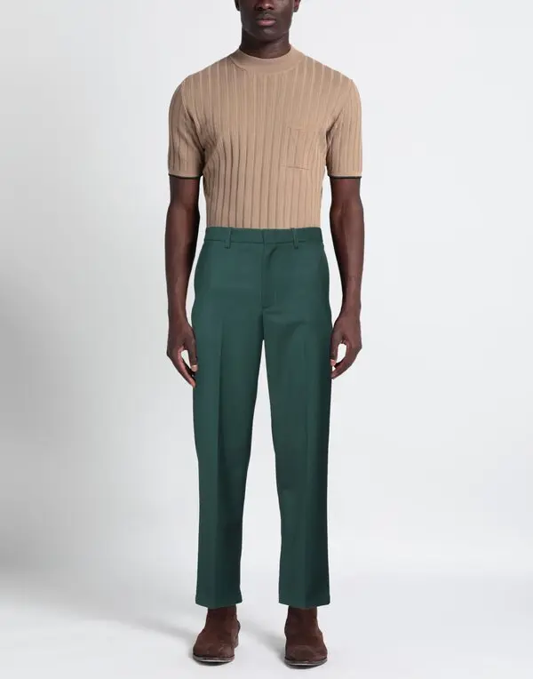 DEPARTMENT 5 Tailored Gabardine Straight Leg Pants - Green