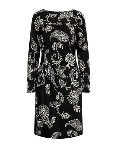 SIMONA CORSELLINI Mini Floral Print Bodycon Dress - Black