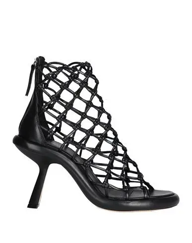 VIC MATIE Sandals With Geometric Heel - Black