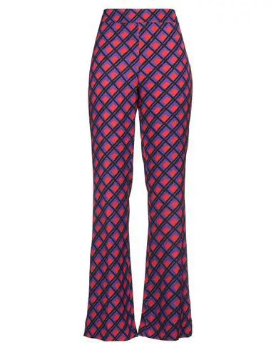 JUCCA Geometric Print Flared Pants - Purple