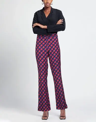 JUCCA Geometric Print Flared Pants - Purple