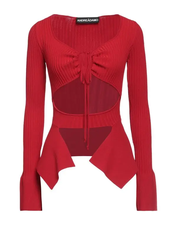ANDREĀDAMO Knitted Sweater - Red
