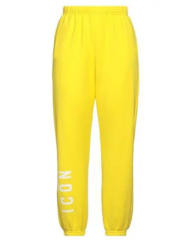 Dsquared2 Cotton Fleece Track Pants With Brand Logo - Yellow